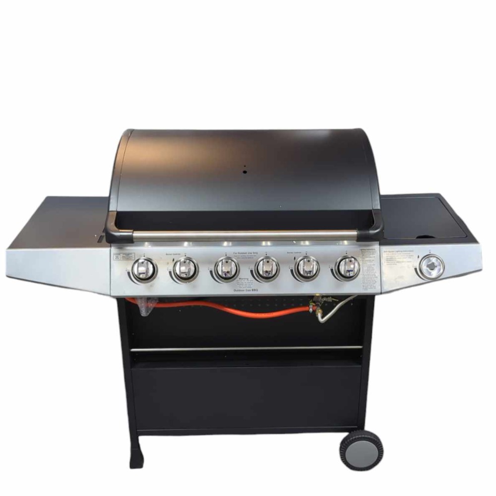 Like New Studio 6 Burner BBQ With Side - Own4Less